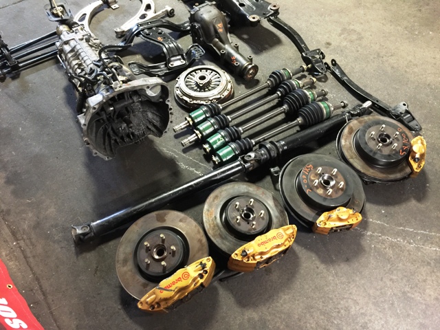 JDM SUBARU STI TY856WB1CA TRANSMISSION BREMBO KIT DIFF SUBFRAME – Japan ...